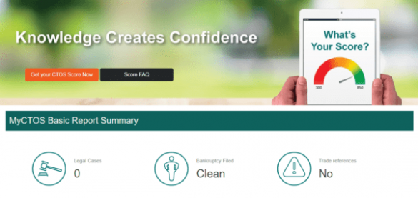 Semakan CTOS Online (Cara Mendapatkan Laporan Kredit)