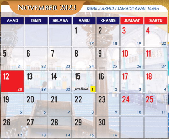 Kalendar Islam 2023 Tarikh Penting 1444 - 1445H Di Malaysia